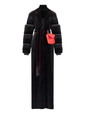 ÚCHÈ ÚCHÈ Velvet Trench Coat