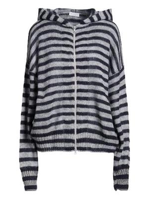 Brunello Cucinelli Cardigan Size Mohair Wool, Polyamide, Wool - Navy