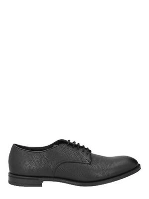 DOUCAL'S Leather Derby Shoes - Black