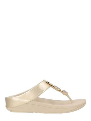 Fitflop Thong Sandal Platinum Size Synthetic Material - Grey