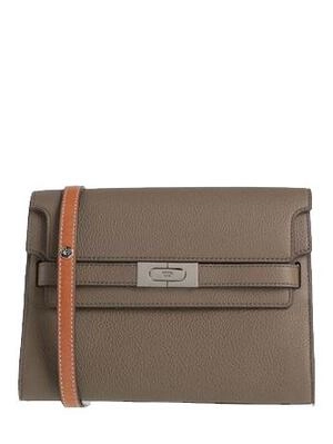 Tory Burch Leather Cross Body Bag - Grey