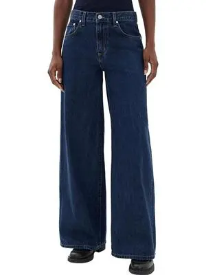 TWP Wide Leg Jeans - Dark Stone