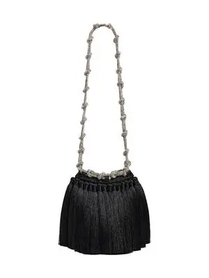SIMONMILLER Tassel Evening Knotty Bag - Black