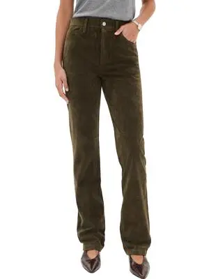 Joe's Jeans The Vegan Suede Margot Slim Pants - Olive