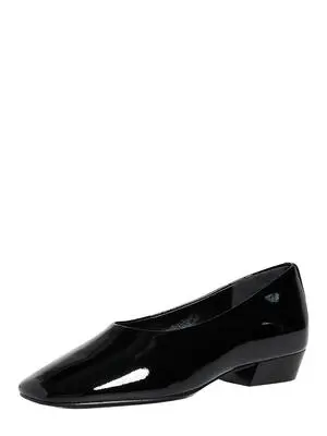 Rag & Bone Poppi Leather Ballet Heels - Blkpt