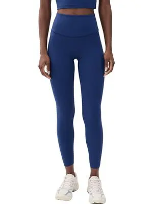 Beyond Yoga In The Zone High Waisted Midi Leggings - Deep Ocean