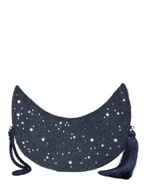 SIMONMILLER Beaded Crescent Wristlet - Navy