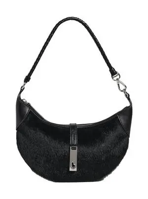 Polo Ralph Lauren Haircalf Shoulder Bag - Black