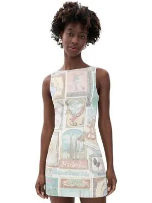 ALEMAIS Andie Denim Mini Dress - Multi