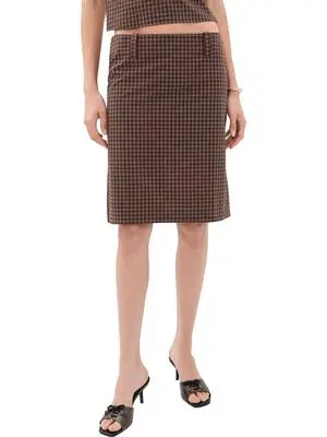 Lioness Midi Skirt - Chocolate