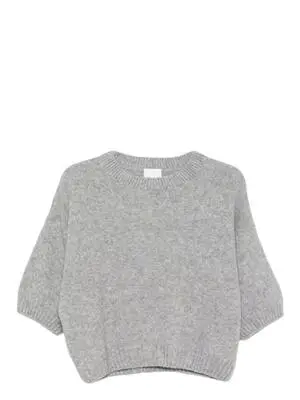 ALLUDE Allude Short-Sleeve Crew-Neck Knitwear