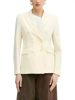 SILVIAN HEACH Double-breasted Peak Lapel Blazer - Neutrals