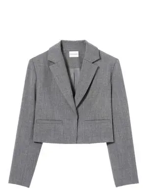 Claudie Pierlot Tailored Wool Jacket - Grey