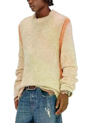 DIESEL® Alpaca-blend Jumper With Spray-dyed Seams - Neutrals