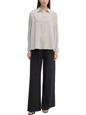 Sisley Button-up Long-sleeve Shirt - Neutrals