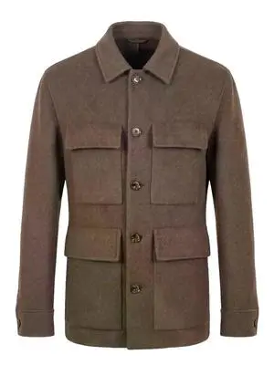 MONTECORE Four-pocket Shirt Jacket - Brown