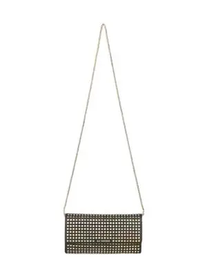 KAT MACONIE Victoria Studded Leather Clutch Bag