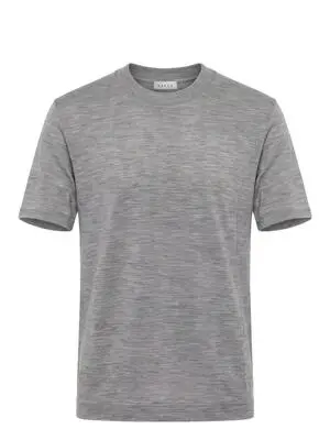 XACUS Crew-neck Wool T-shirt Grey