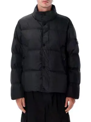 Stone Island 4100037 Crinkle Reps Ny Jacket - Black
