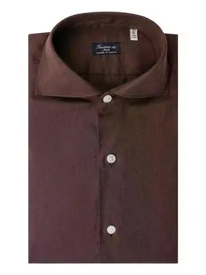 FINAMORE 1925 Eduardo Shirt - Brown