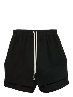 Rick Owens Layered-hem Drawstring Shorts - Black