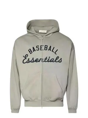 Fear Of God Mlb Full Zip Sport Hoodie Grey