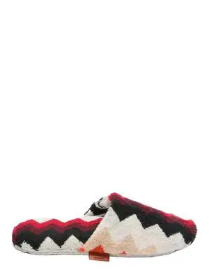 Missoni Zigzag-knit Slippers Red