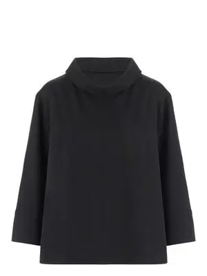 BY MALENE BIRGER High-neck Wide-sleeve Sweater - Black