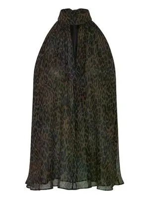 ROTATE BY BIRGER CHRISTENSEN Rotate By Birger Christensen Leopard Print Top