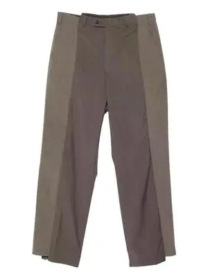 MAISON MARGIELA Four-stitch Panelled Trousers - Brown