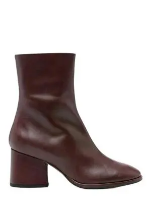 AeydĒ Leather Ankle Boots Brown