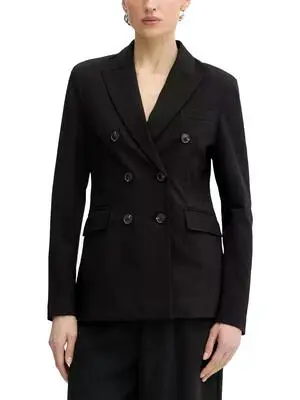 SILVIAN HEACH Double-breasted Peak-lapels Blazer - Black