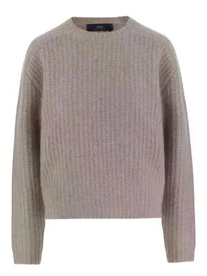 Arch4 Cashmere Ribbed Knit Crew-neck Sweater - Neutrals