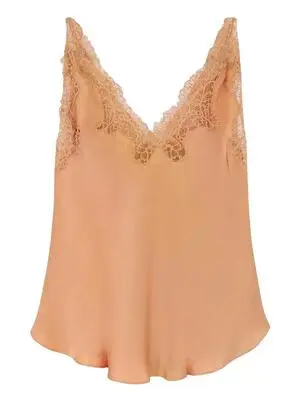 MES DEMOISELLES Lace-trim Camisole Top - Orange