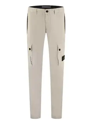 STONE ISLAND 3100034 Stretch Organic Broken Twill Cotton 'old' Effect
