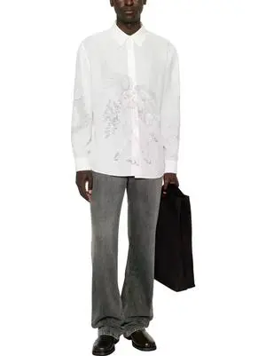 Our Legacy Pointillism Allegory Print Shirt - White