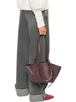 Yuzefi Yuzefi Mochi Grained Leather Tote Bag Brown