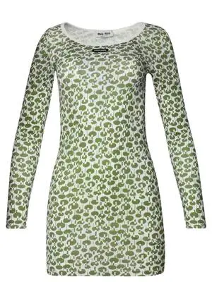 MIU MIU MIU MIU Floral Print Mini Dress