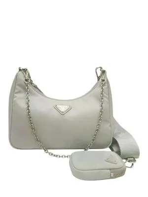 Prada 2019-2026 Re Nylon Re Edition 2005 Satchel - Grey