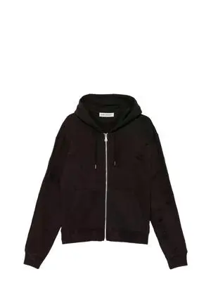 OUR LEGACY Rascal Distressed Zip-Up Hoodie