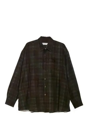 Our Legacy Borrowed Check-print Shirt - Brown