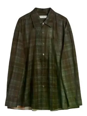 Our Legacy Borrowed Check-print Shirt - Brown