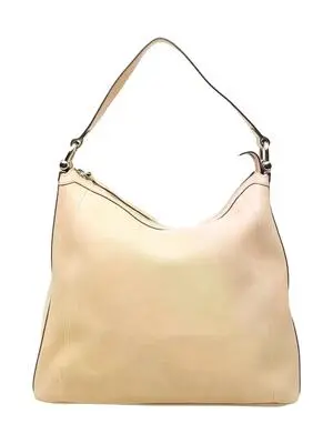 GUCCI Gucci Calfskin Bamboo D Ring Hobo Shoulder Bag