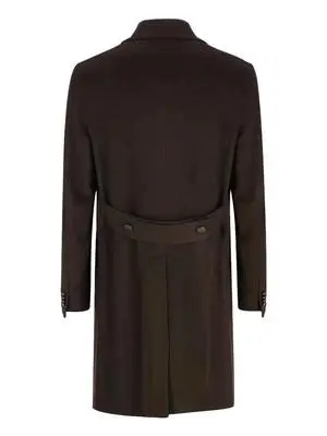 Tagliatore Double-breasted Notched-lapels Coat - Brown