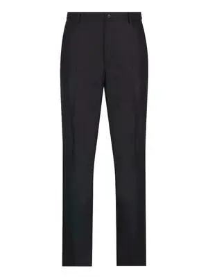 Tagliatore Pressed-crease Tailored Trousers - Blue
