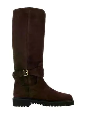 Valentino Garavani Vlogo Signature Buckle Boots - Brown