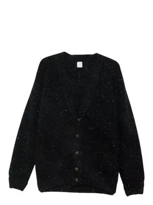 Eleventy Flecked V-neck Cardigan - Black