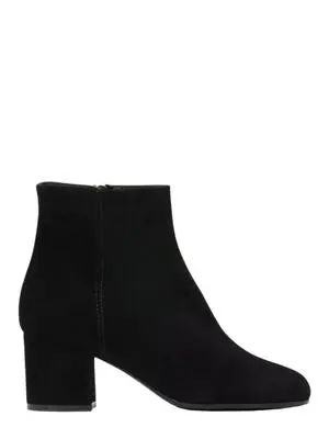 VIA ROMA 15 Suede-finish Ankle Boots - Black