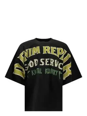 Kapital Logo-print Cotton T-shirt - Black