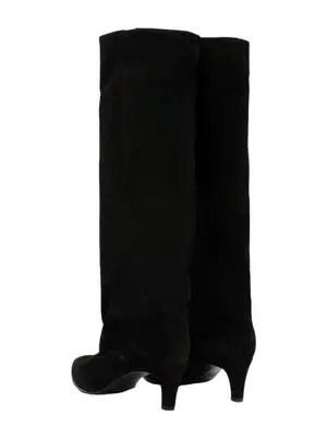 STRATEGIA SHOES Pointed-toe Suede Boots - Black